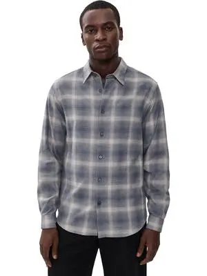 Theory Faded Plaid Irving Shirt - Inkling Multi
