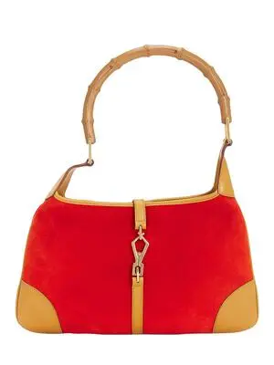 FWRD RENEW Gucci Bambo Jackie Shoulder Bag - Red