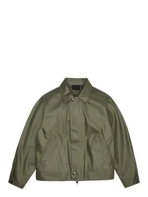 Rains Heavy Woven Overshirt - Moss