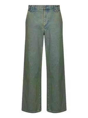 SONG FOR THE MUTE Faded Straight-leg Jeans - Blue