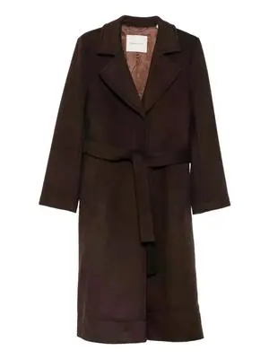 Gant Belted Notched-lapel Coat - Brown