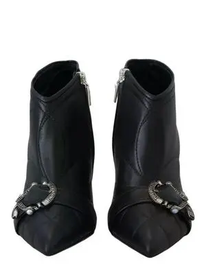 DOLCE & GABBANA Devotion Quilted Buckled Ankle Boots