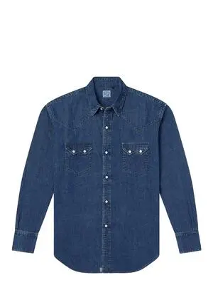 ORSLOW Western Denim Shirt - Blue