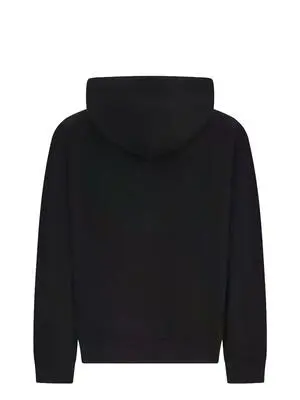 JIL SANDER Zip-up Drawstring Hoodie - Black