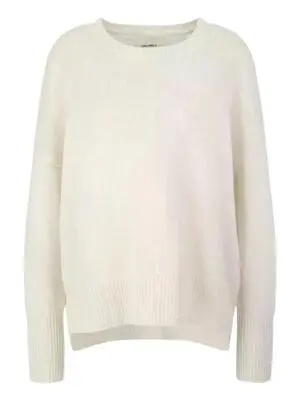 LISA YANG Mila Crew-neck Drop-shoulder Sweater - Neutrals