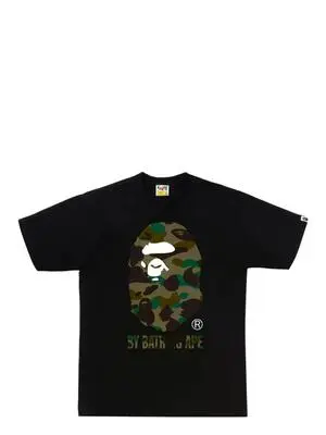 A BATHING APE Ape Head Camouflage-print T-shirt - Black