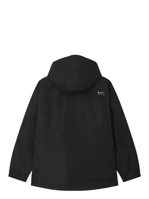 Izzue Hooded Logo-patch Jacket - Black