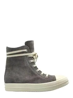 RICK OWENS Round-toe High-top Sneakers
