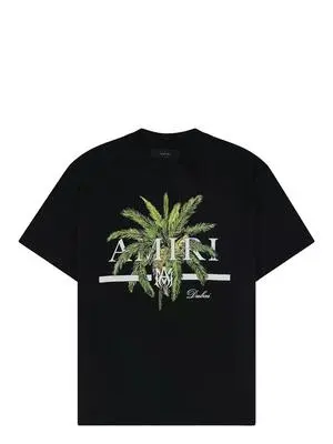 Amiri Palm Tree-print T-shirt - Black