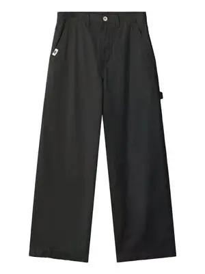 CHOCOOLATE Button-up Straight-leg Trousers - Grey