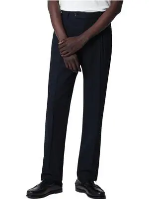 PT TORINO Pleated-detail Trousers - Blue