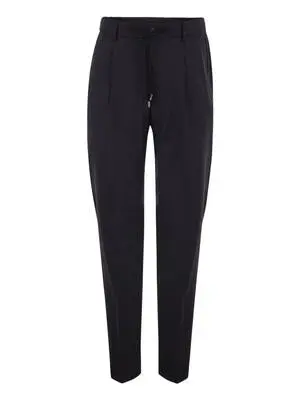 Peserico Drawstring Casual Pants - Blue