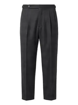 Hugo Boss Pleated Tailored Pants - Black