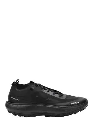Satisfy Grid Mesh Trail Running Shoes Black