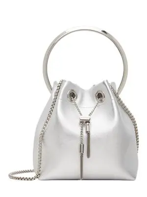 JIMMY CHOO Bon Bon Handbag - Silver