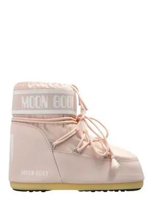 Moon Boot Moon Boot Icon Logo Printed Lace-Up Boots Pink