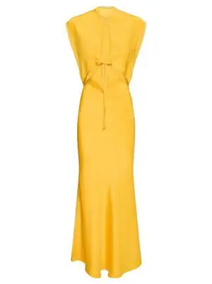 CHRISTOPHER ESBER Triquetra Silk Satin Cutout Long Dress