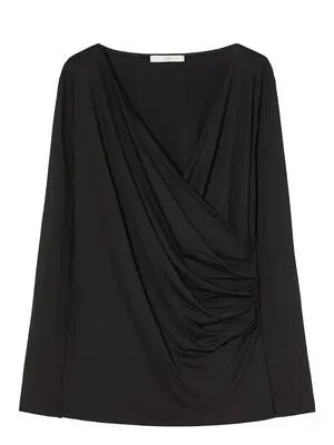 Marina Rinaldi Draped Top - Black