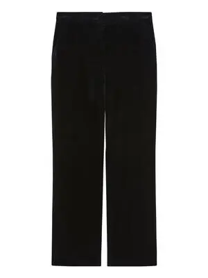 Marina Rinaldi Velvet Trousers - Navy