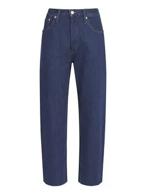 RE-DONE Nico Mid-rise Barrel-leg Jeans - Blue