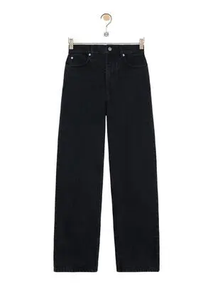 Loewe Anagram-embroidered Jeans - Black