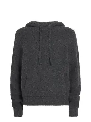 SAMSØE SAMSØE Alpaca-blend Sajob Hoodie - Grey