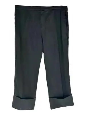 ANN DEMEULEMEESTER VINTAGE Straight-leg Cuffed Trousers
