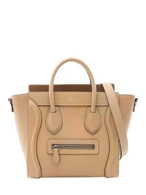 Celine 2010s Nano Luggage Handbag - Neutrals