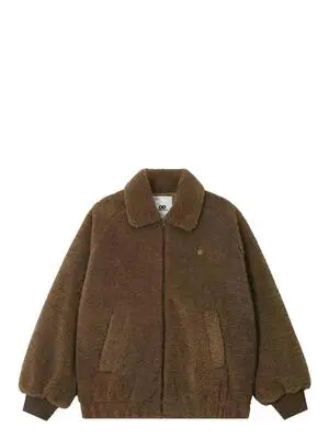 CHOCOOLATE Teddy-texture Zip-up Jacket