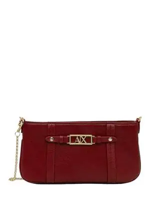 Armani Exchange Logo-plaque Chain-link Tote Bag Red
