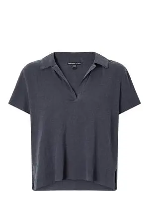 JAMES PERSE Cotton-piqué Polo Shirt Gray