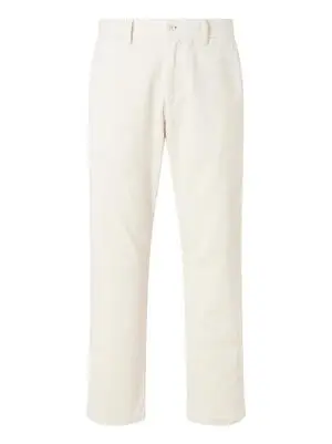 Nn07 Aden 50004 Straight-leg Organic Cotton-corduroy Trousers - Neutrals