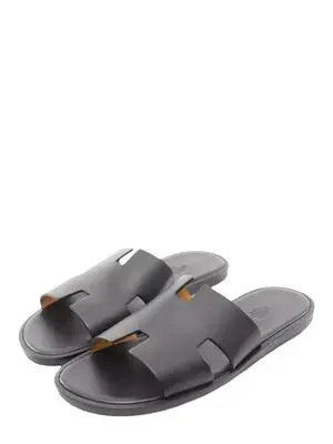 Hermès 2010s Izmir Slide Sandals - Black