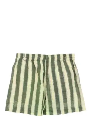 Dior 2010s Striped Shorts - Green