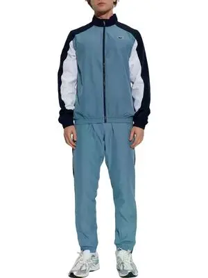 Lacoste Logo-patch Colour-block Tracksuit - Blue