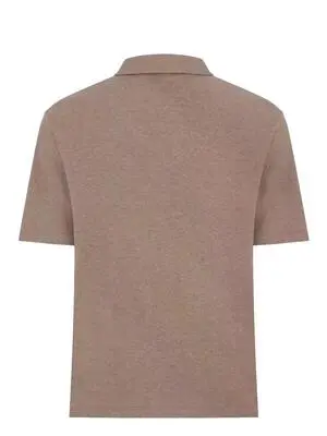 MEGUSTA Wool-blend Zip-up Polo Shirt - Neutrals
