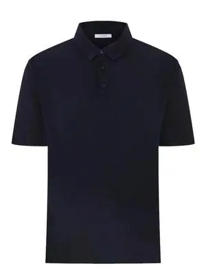 MEGUSTA Aurea Merino Polo Shirt Blue