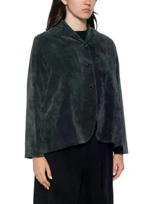 APUNTOB Button-up Notched-lapel Blazer