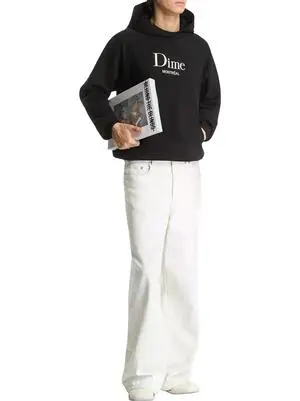 DIME Classic Mtl Logo-embroidered Hoodie - Black