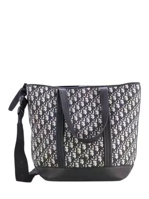 DIOR Voyage Convertible Oblique Canvas Tote Bag