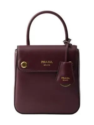 Prada Prada Carry Mini Leather Handbag Red