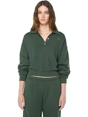Eterne Eterne Cropped Polo Sweatshirt Forest Multi