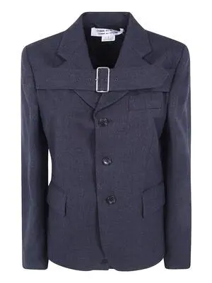 Comme Des Garçons Single Breasted Belted Jacket - No
