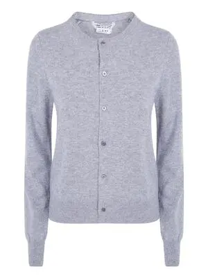 Comme Des Garçons Long Sleeve Buttoned Cardigan - Grey