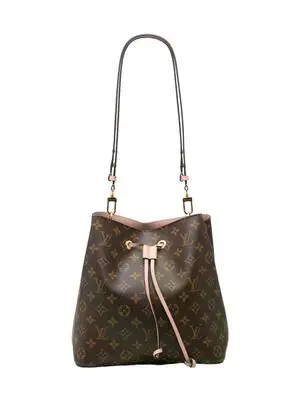 LOUIS VUITTON 2017 Monogram Neonoe Mm Bucket Bag - Brown