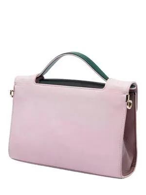 Dior 2016 Mini Tricolor Leather Diorever Top Handle Bag Satchel Multicolour