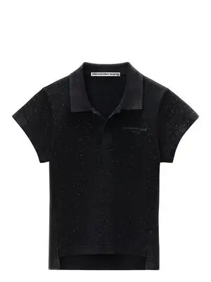 Alexander Wang Crystal Hotfix Polo Sidewalk