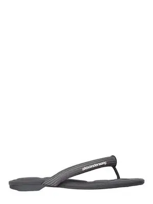 Alexander Wang Jenna Tubular Flat Thong Sandal - Grey