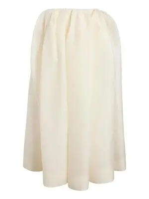 Khaite Adara Skirt In Cream Cream