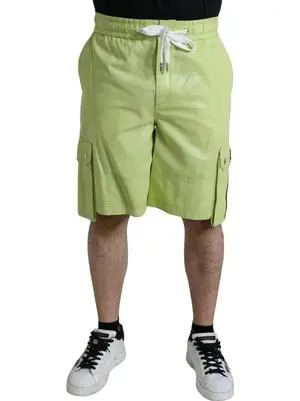 Dolce & Gabbana Drawstring-waistbans Cargo Shorts Green